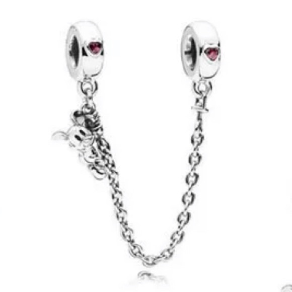 Disney | Jewelry | New Disney 925silver Mickey Mouse Safety Chain ...